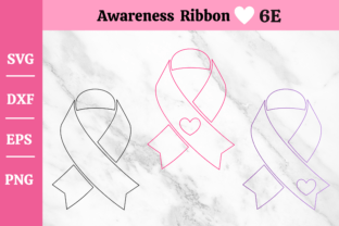 Thin Ribbon Awareness SVG Pack #6E Graphic by momstercraft · Creative ...