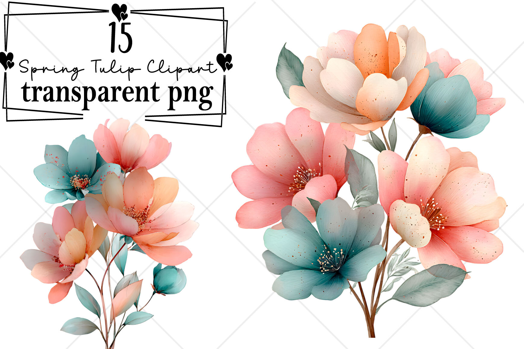 Whimsical Spring Tulip Clipart Graphic by Design December · Creative ...