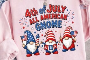4th of July Gnome Clipart PNG Bundle Graphic by Dreamtidestudio ...