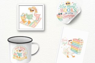 Bookish Summer Cliparts Cute Reading PNG Graphic by CozyNest Studio ...
