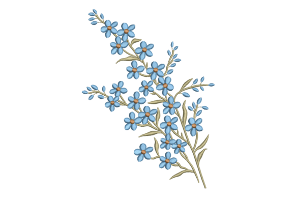 Forget-Me-Not Spray · Creative Fabrica