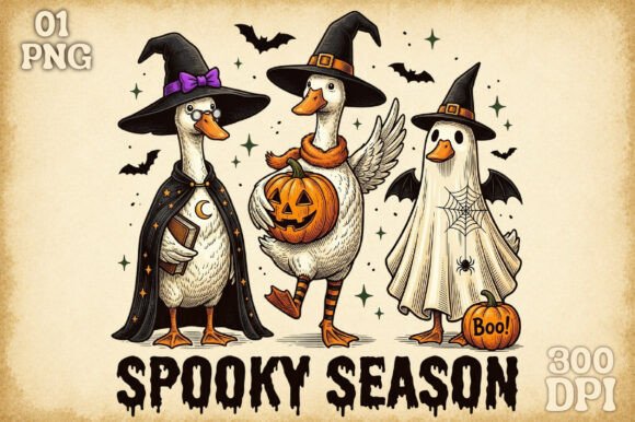 Funny Goose Halloween-Goose Halloween Graphic by Sublimation Studio ...