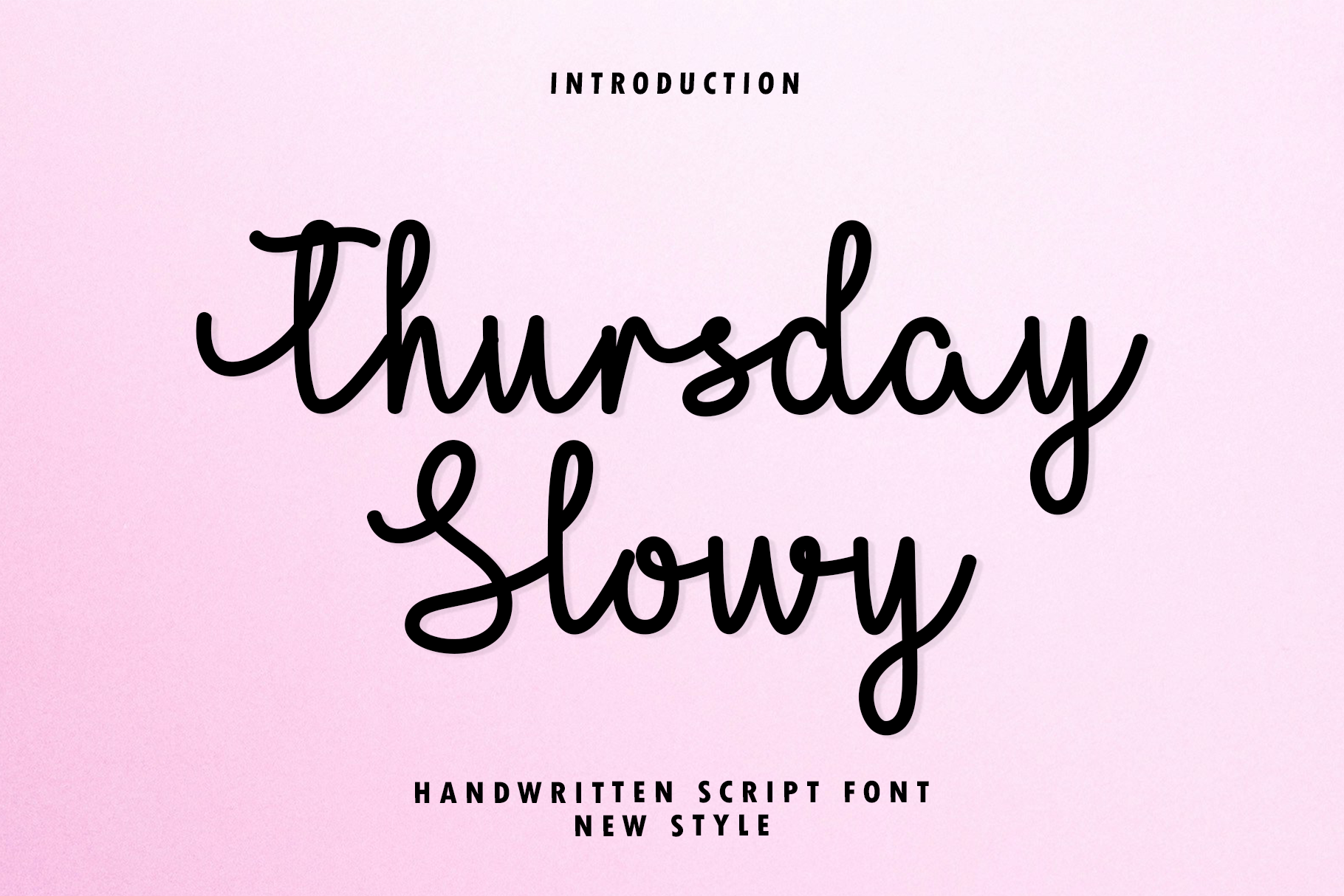 Thursday Slowy Font by Black line · Creative Fabrica