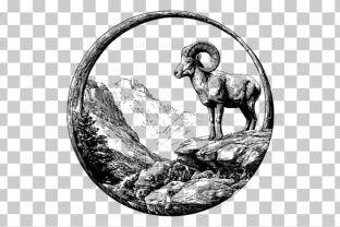 Bighorn Ram Mountain SVG Graphic by ArtFlowCODesign · Creative Fabrica