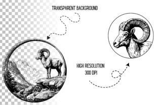 Bighorn Ram Mountain SVG Graphic by ArtFlowCODesign · Creative Fabrica