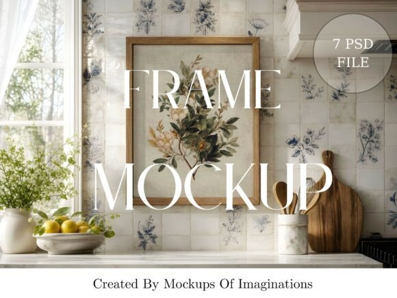 Parisian Gold Floor Frame Mockup PSD Graphic by Mockups Of Imaginations ...