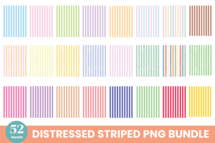 Distressed Striped PNG Bundle Graphic by Three Dove · Creative Fabrica