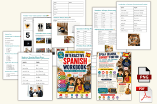 Interactive Spanish Workbook for Teens Graphic by Nora as · Creative ...