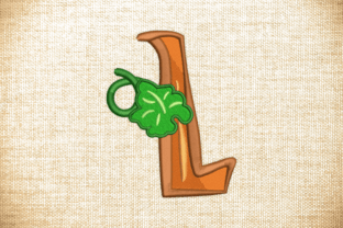 Letter L Autumn Monograms · Creative Fabrica