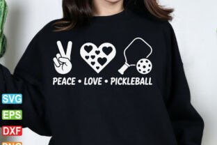 Peace Love Pickleball SVG, Peace Love Graphic by designraw · Creative ...