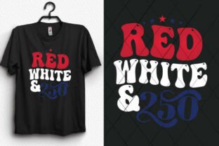 Red White & 250 / America 250th SVG PNG Graphic by Creative Pinky ...