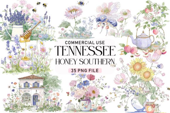 Tennessee Honey Southern Clipart Graphic by Daily.Designs · Creative ...