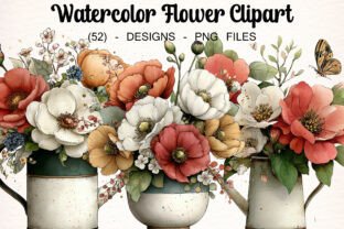 Watercolor Flower Clipart Graphic by Digital Artistic99 · Creative Fabrica