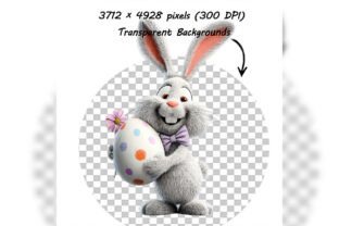 Whimsical Easter Bunny Clipart Graphic by One-touch · Creative Fabrica