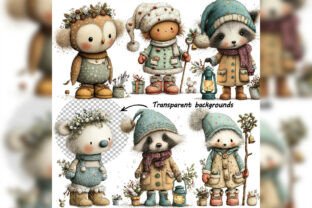 Whimsical Woodland Animals Clipart Set Graphic by One-touch · Creative ...