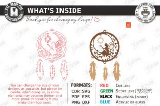 Wooden Dream Catcher Laser Cut | Boho · Creative Fabrica