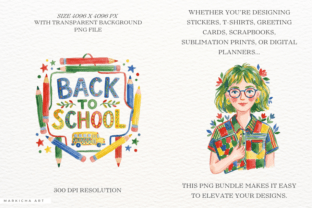 Back to School Supplies Clipart Graphic by Markicha Art · Creative Fabrica