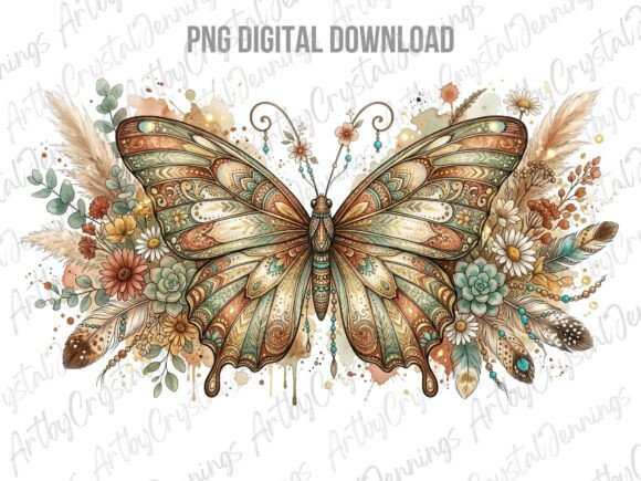 Folk Art Panda Floral Wreath PNG Graphic by ArtbyCrystalJennings ...