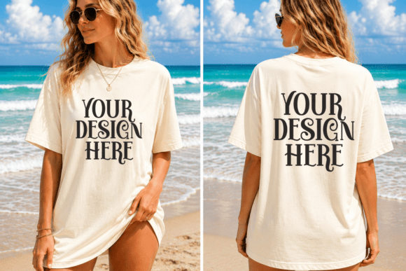 Gildan 5000 Front & Back T-Shirt Mockup Graphic by Pearly Mocks ...