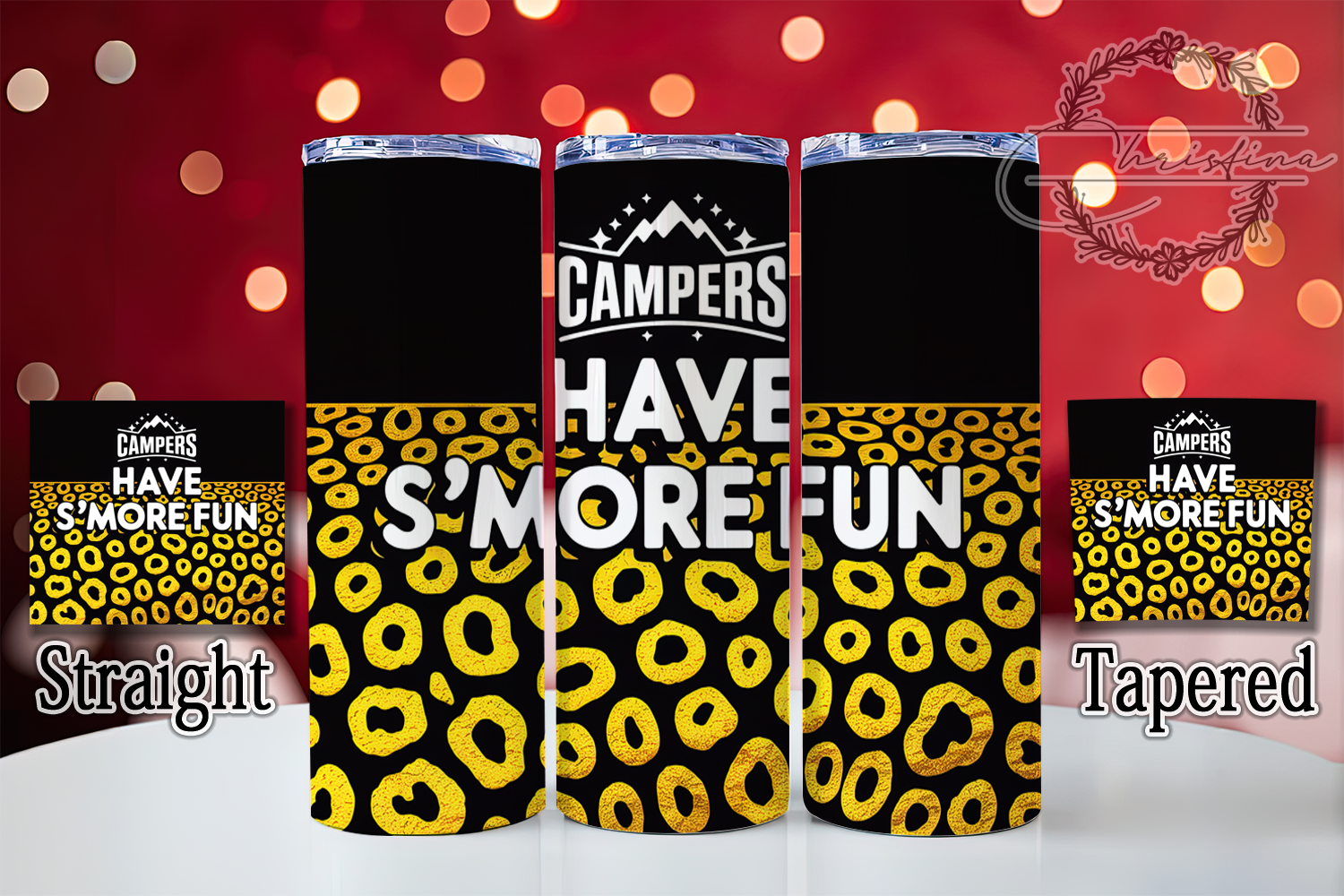 Mountain Leopard S'more Fun 20oz Tumbler Graphic by christina.clipart ...