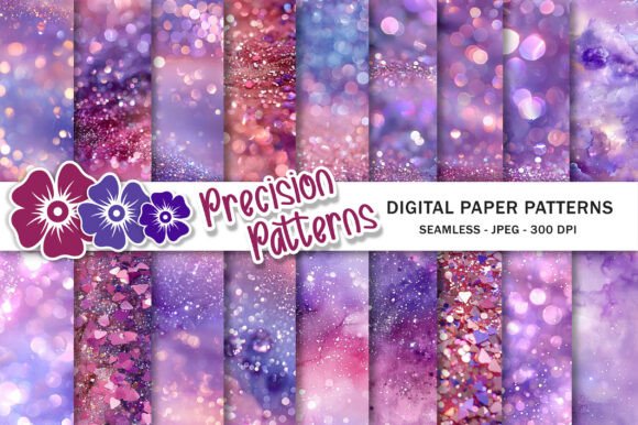 Pastel Lavender Glitter Sparkle Texture Graphic by Precision Patterns ...