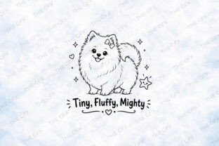 Pomeranian Cute Fluffy Dog SVG Design Graphic by The GFX · Creative Fabrica