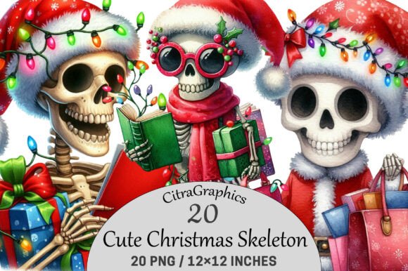 Cute Christmas Clipart. Graphic by CitraGraphics · Creative Fabrica