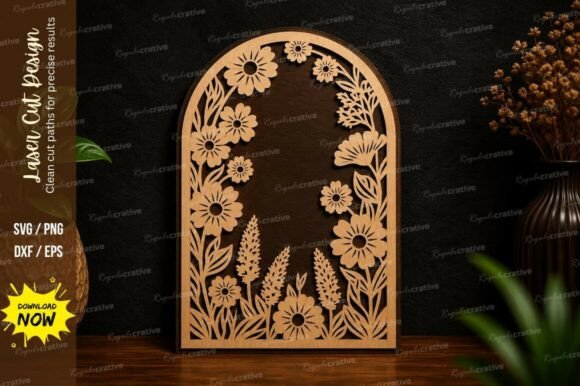 Ornamental Window Frame Laser Cut SVG · Creative Fabrica