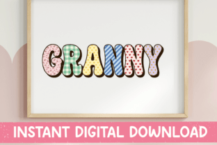 Granny Patchwork Retro Sublimation PNG Graphic by October Second ...