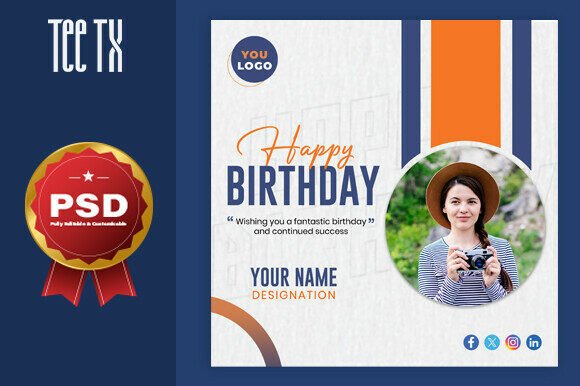 9 Happy Birthday Poster Template Designs & Graphics