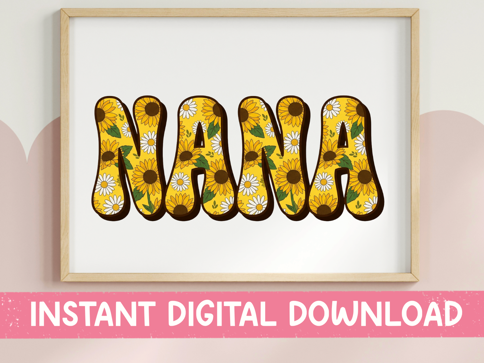 Nana Sunflower Daisy SVG Graphic by October Second · Creative Fabrica