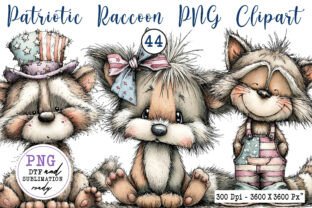 Patriotic Raccoon PNG Clipart Graphic by Dreamshop · Creative Fabrica