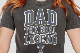 Dad the Real Legend Trophy Png Graphic by gregoraciiart · Creative Fabrica