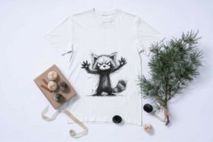 Dark Doodle Style Red Panda PNG Clipart Graphic by Murmeo Designs ...