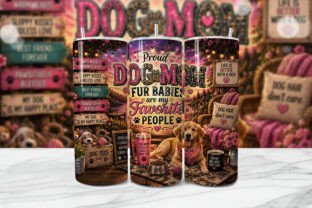 Dog Mom Fur Baby Tumbler Wrap PNG Graphic by Luv Bijou · Creative Fabrica