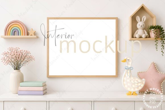 Frame Mockup Kids Graphic by Mockups Shop · Creative Fabrica
