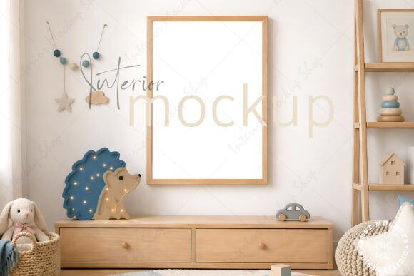 Frame Mockup Kids Graphic by Mockups Shop · Creative Fabrica
