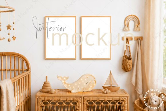 Frame Mockup Kids Graphic by Mockups Shop · Creative Fabrica