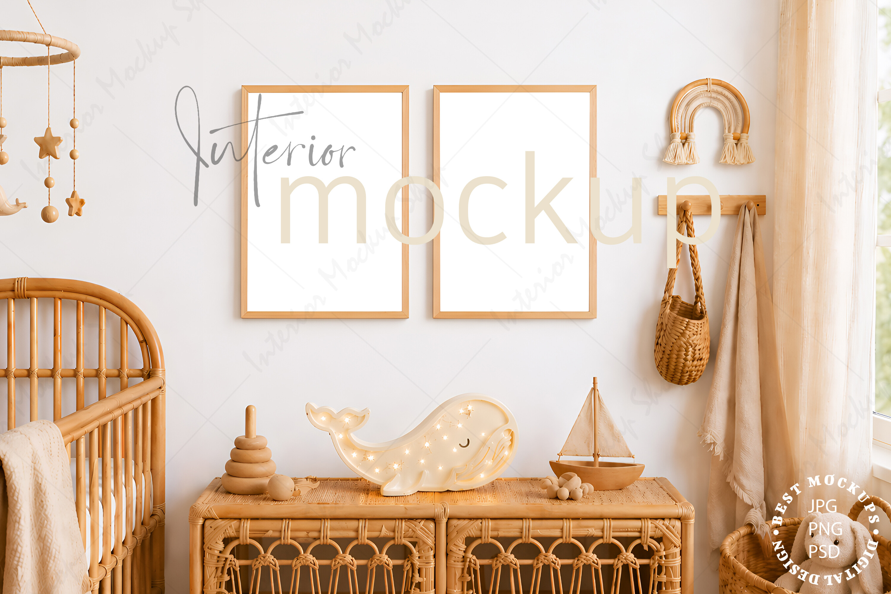 Frame Mockup Kids Graphic by Mockups Shop · Creative Fabrica