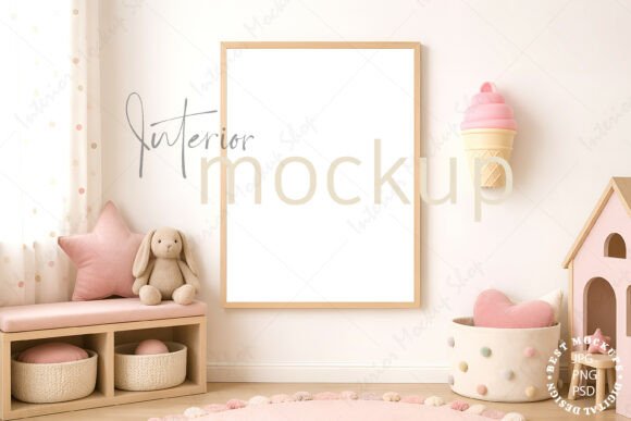 Frame Mockup Kids Graphic by Mockups Shop · Creative Fabrica