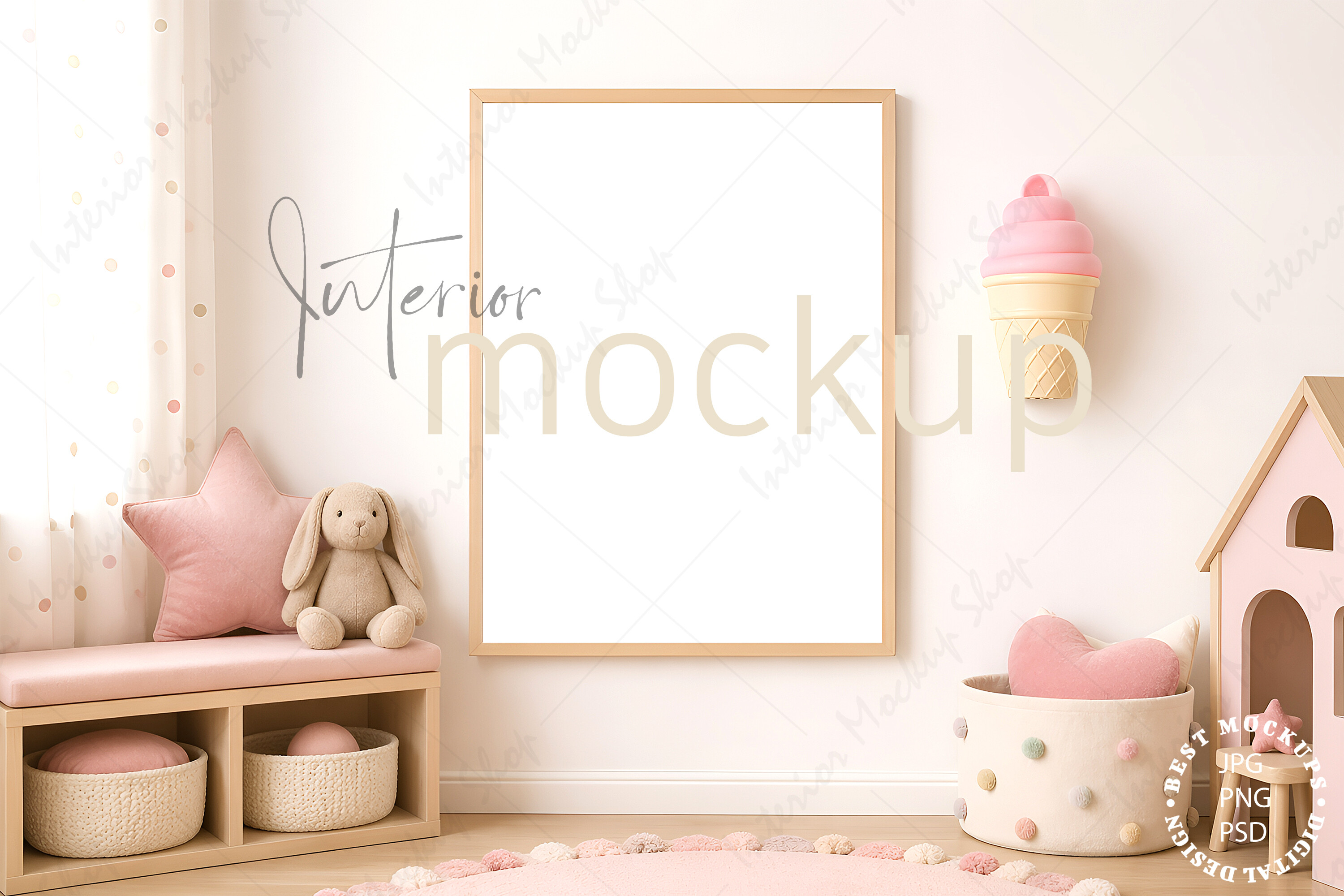 Frame Mockup Kids Graphic by Mockups Shop · Creative Fabrica