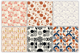 Geometric Scandinavian Seamless Patterns Graphic by HappyColor Design ...