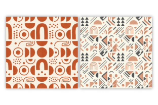 Geometric Scandinavian Seamless Patterns Graphic by HappyColor Design ...