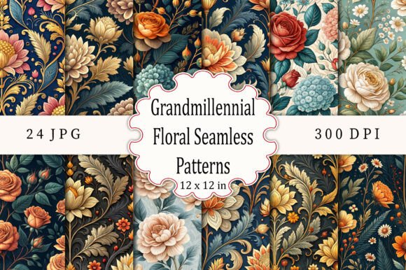 Pastel Oil Painted Rose Seamless Pattern Graphic by KDP TEMPLATES ART ...