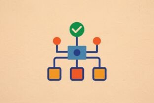 Network Nodes Linked to Central Graphic by designcrafts · Creative Fabrica