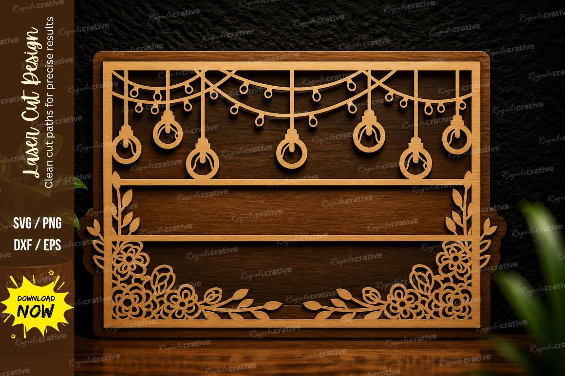 Ornament Border Frame Laser Cut Svg · Creative Fabrica