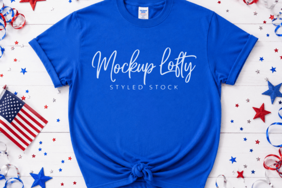 Gildan 5000 Flat Lay Group Shirt Mockup Graphic by Mockup Lofty ...