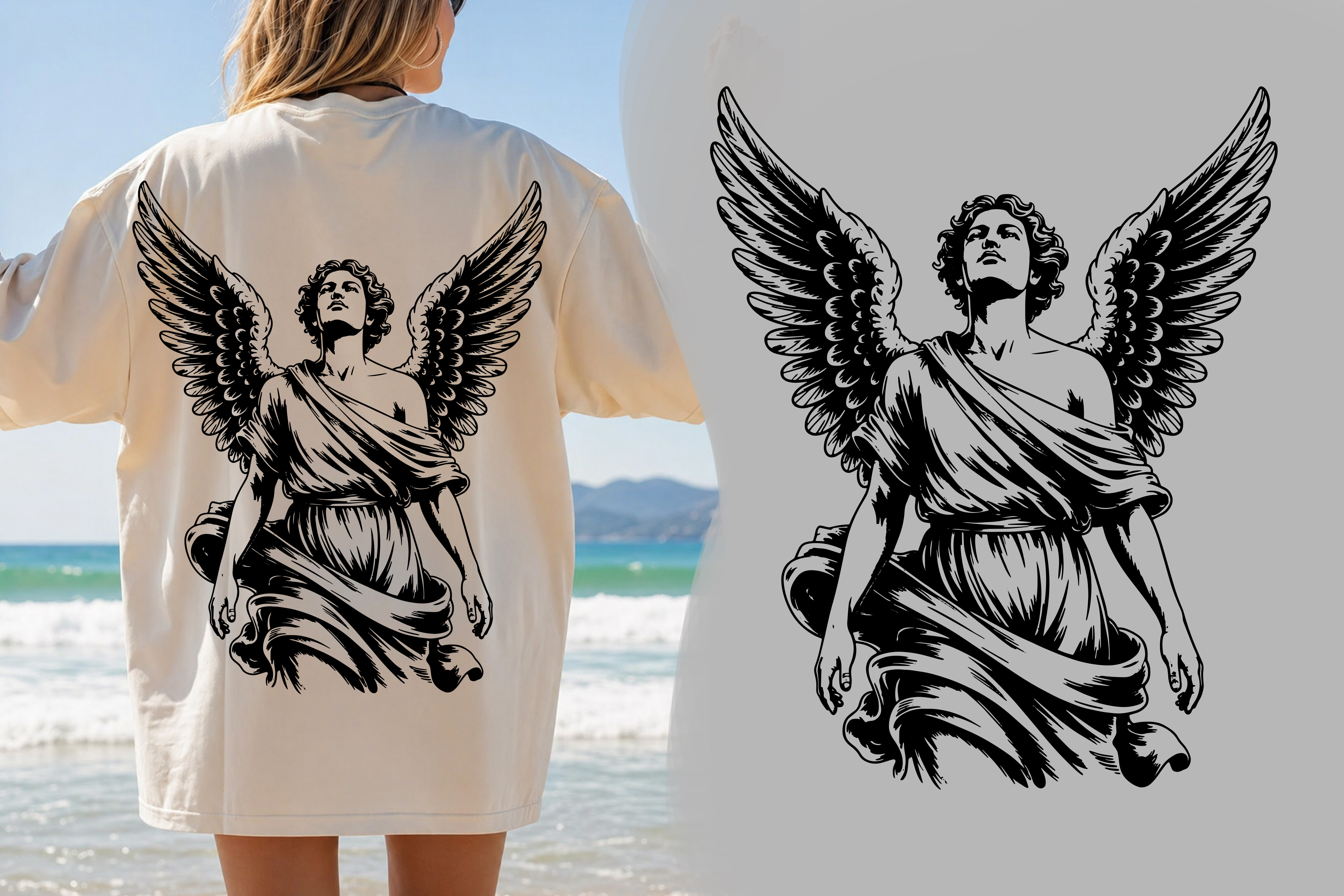 Angel Wings Gothic PNG Graphic by trendyhunt43 · Creative Fabrica