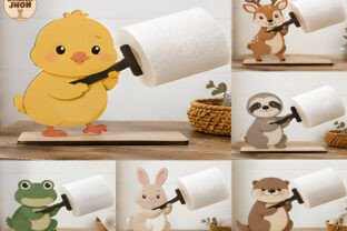 Animal Toilet Paper Holder SVG Bundle · Creative Fabrica
