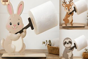 Animal Toilet Paper Holder SVG Bundle · Creative Fabrica